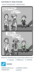 Hacking n' Healthcare Comic: Sensors Tracking Health - What the Data?