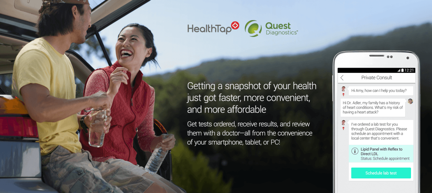 HealthTap, Quest Diagnostics Launch Virtual Diagnostic Testing for ...