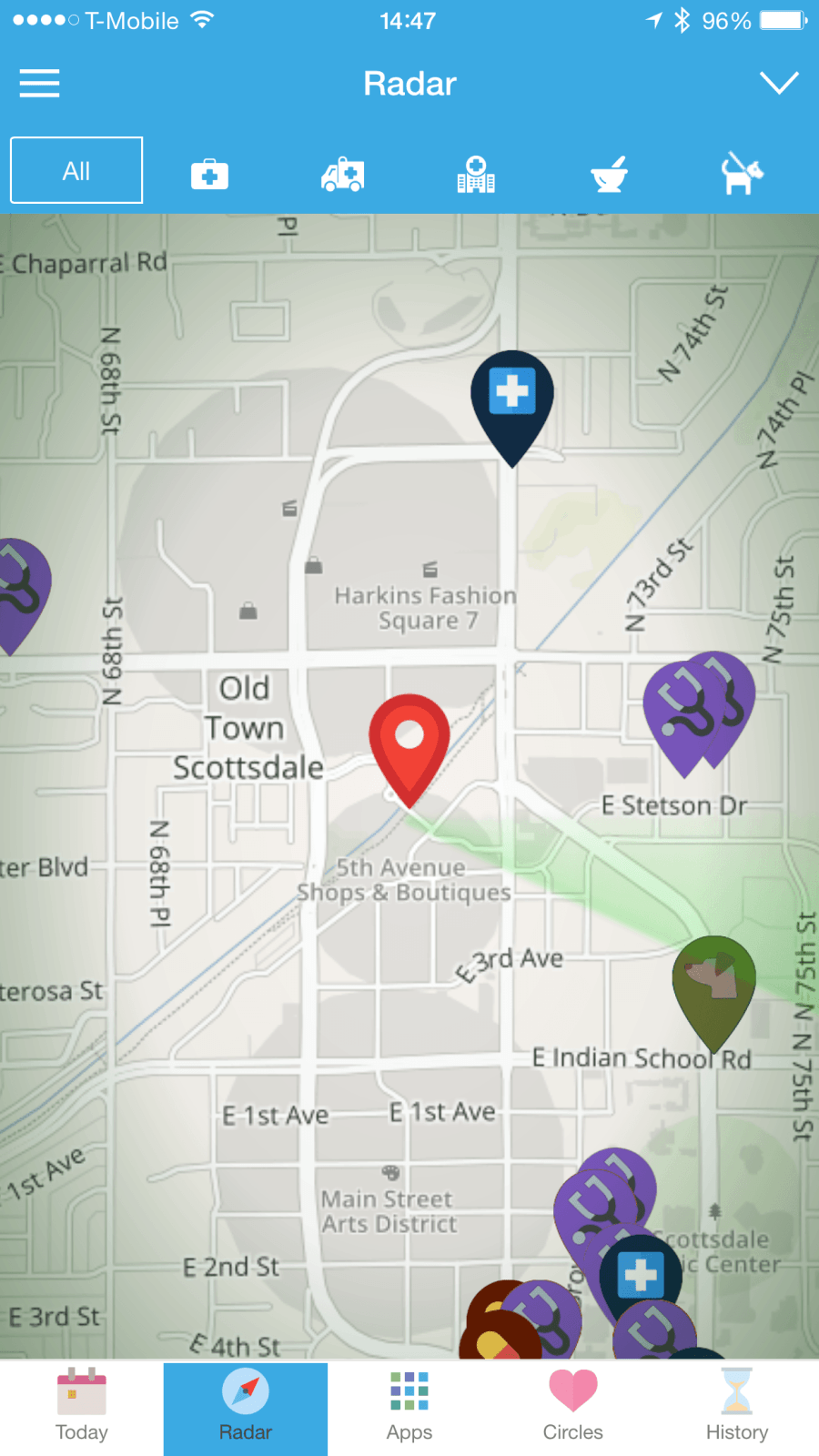 Telehealth App Launches Radar Mapping to Help Patients Find Closest Doctor