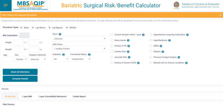 New Bariatric Surgical Risk Calculator Can Predict Patient’s Risk of ...