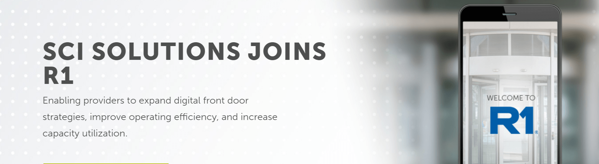 R1 RCM Acquires Patient Engagement Company SCI Solutions for $190M