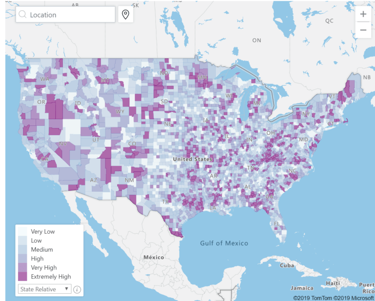 New COVID-19 Community Vulnerability Map Uses Social Determinants of ...
