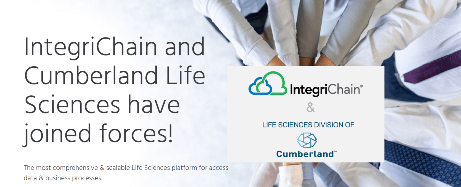 IntegriChain Acquires Cumberland’s Life Sciences Division - M&A