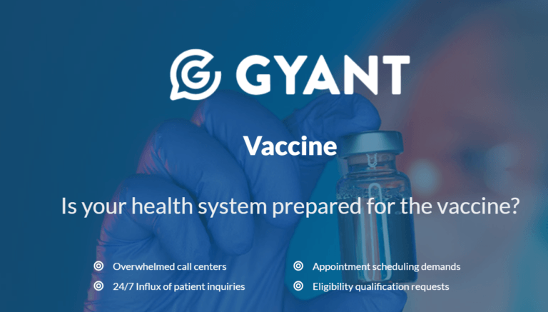 GYANT Develops First-to-Market COVID-19 Vaccine Care Navigation Tool