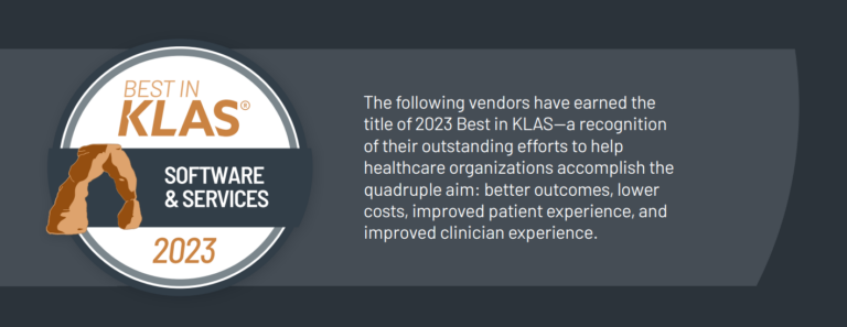 Epic, Impact Advisors, Nordic, Chartis Named 2023 Overall Best in KLAS ...