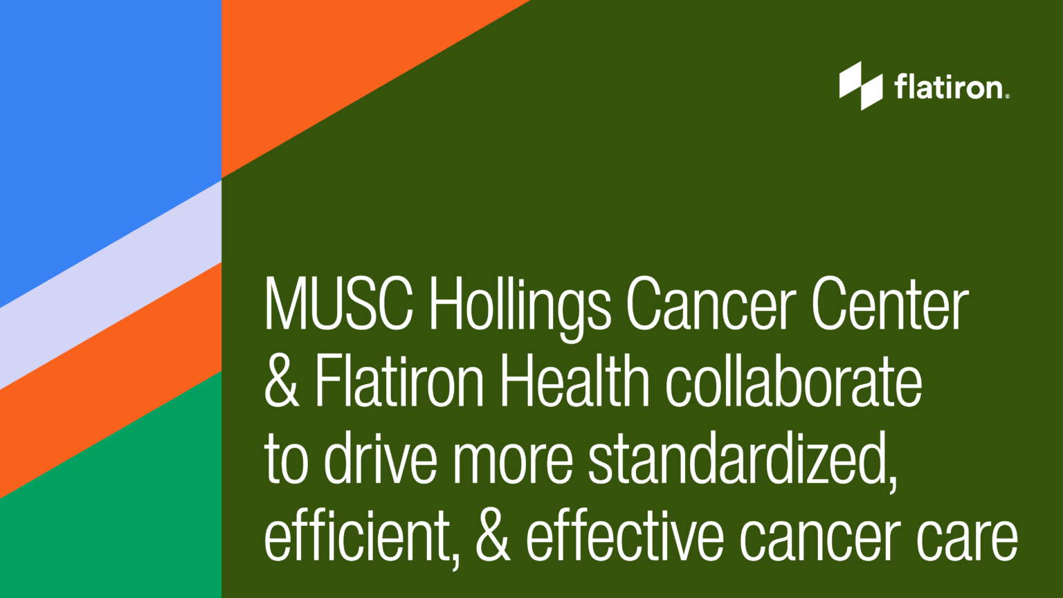 MUSC Hollings Cancer Center and Flatiron Health Partner to Deliver ...