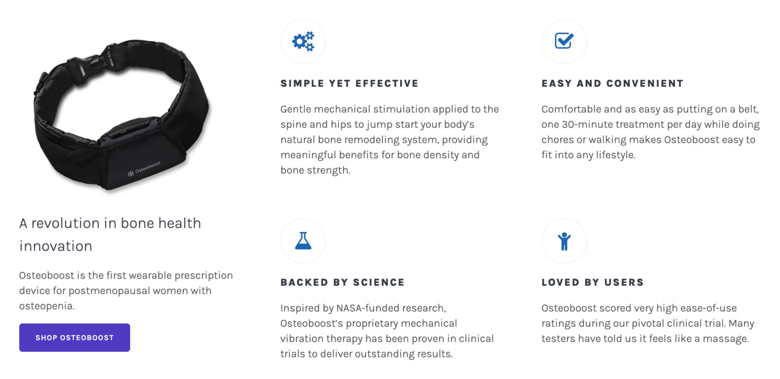 Osteoboost Launches First FDA-Cleared Prescription Wearable