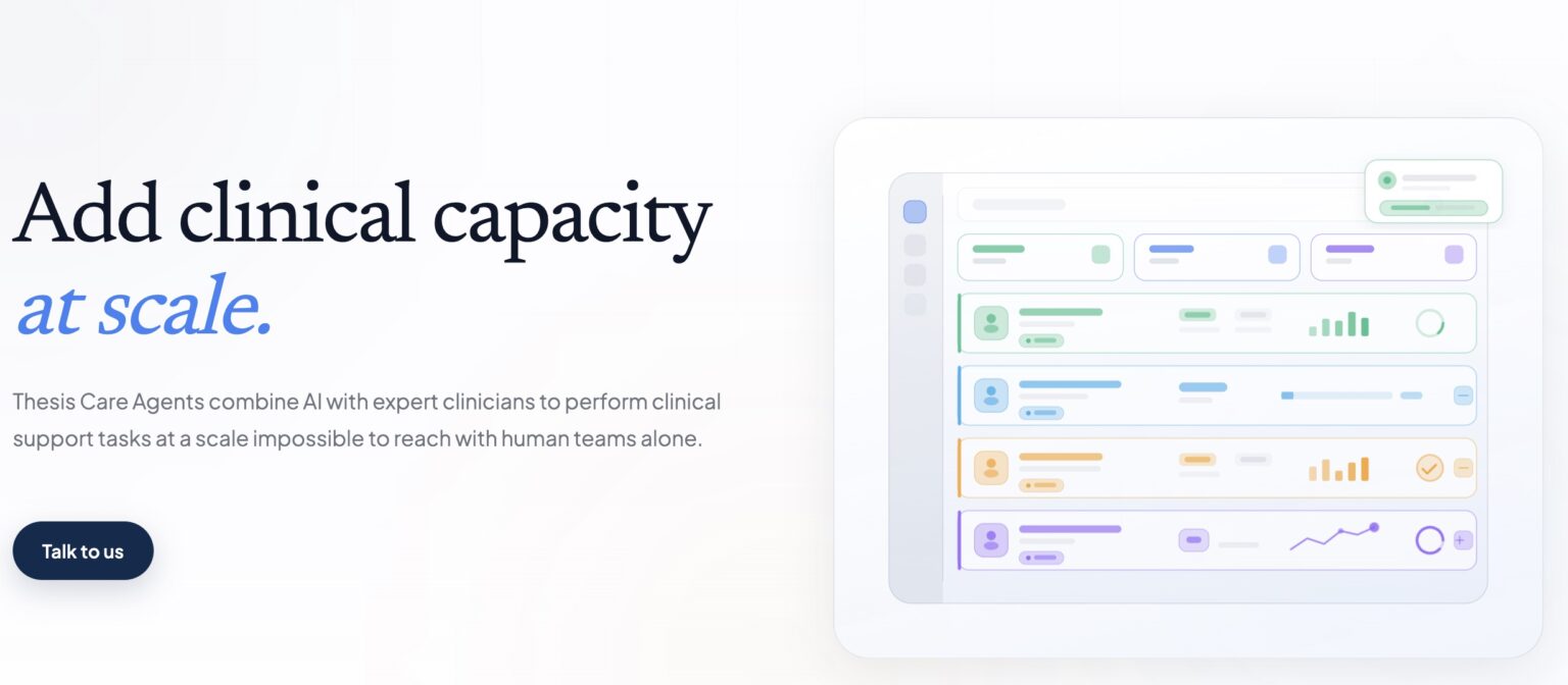 Thesis Care Secures $45M to Scale AI-Powered Clinical Care Teams
